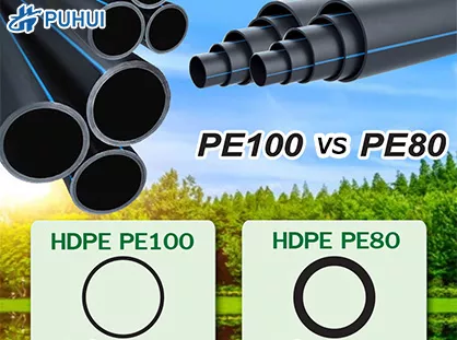 What is the difference of the designations PE80 and PE100? - Puhui Industry