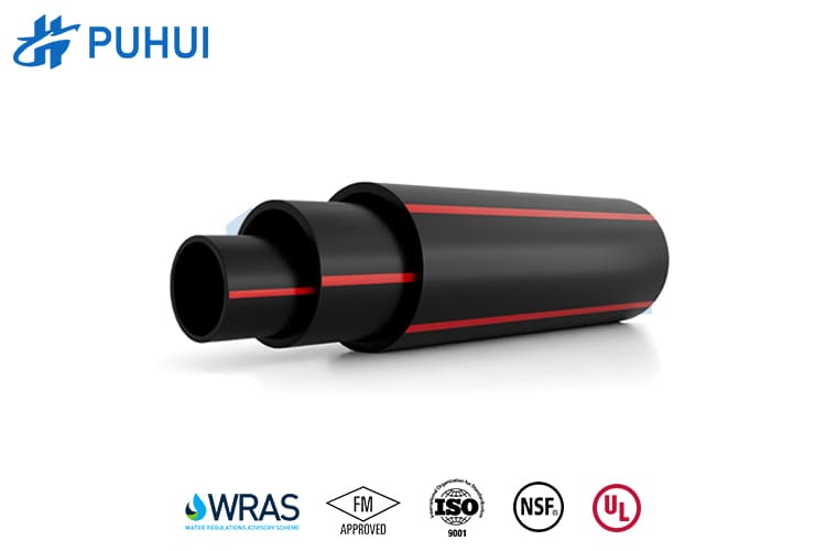 HDPE Red Stripe Fire Pipe - Puhui Industry