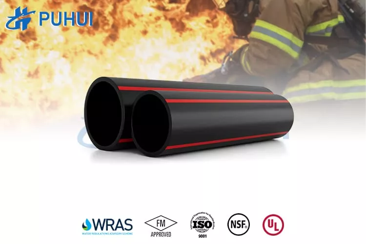 HDPE Red Stripe Fire Pipe - Puhui Industry
