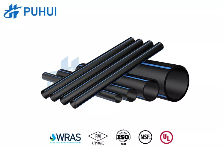 HDPE Blue Stripe Fire Pipe - Puhui Industry