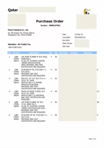 ASTM HDPE Pipe and Fittings DR7.3 Supply to Qatar Energy - Puhui Industry